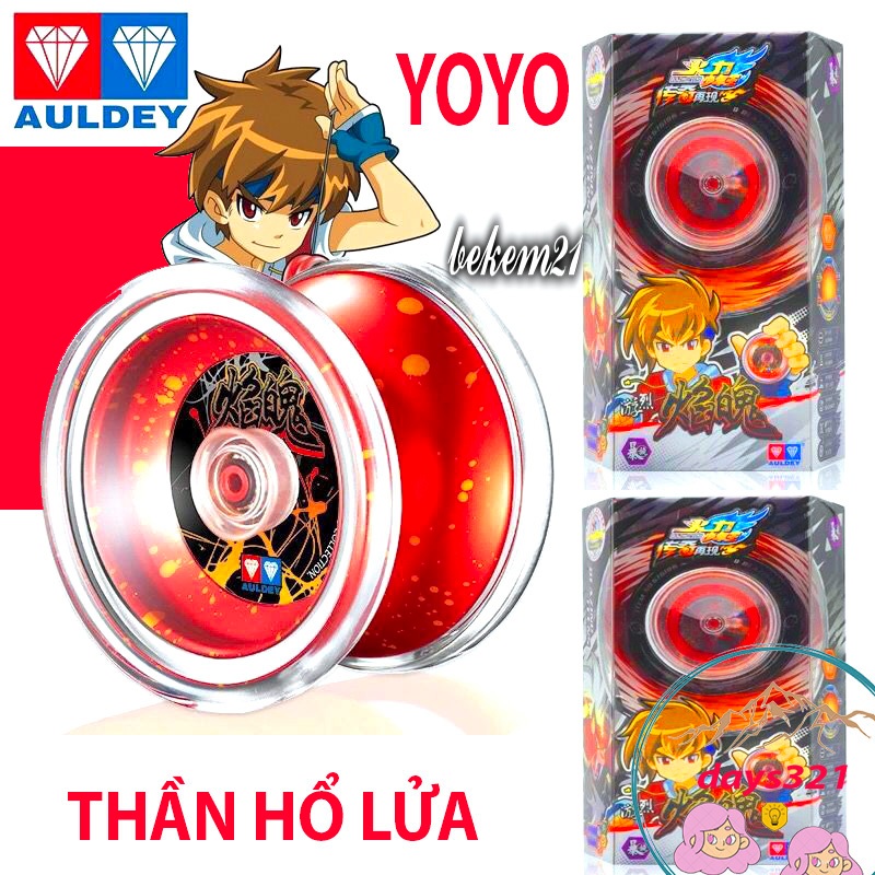 [GOOD Product] Genuine Auldey Yoyo Spinning Top Tiger God Song Dou Fire ...