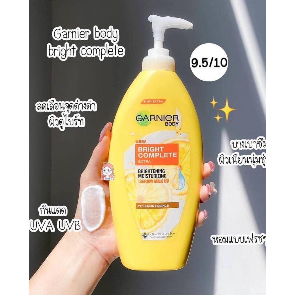 Garnier Body Lotion Serum Milk Bright Complete VitaminC | Shopee Malaysia