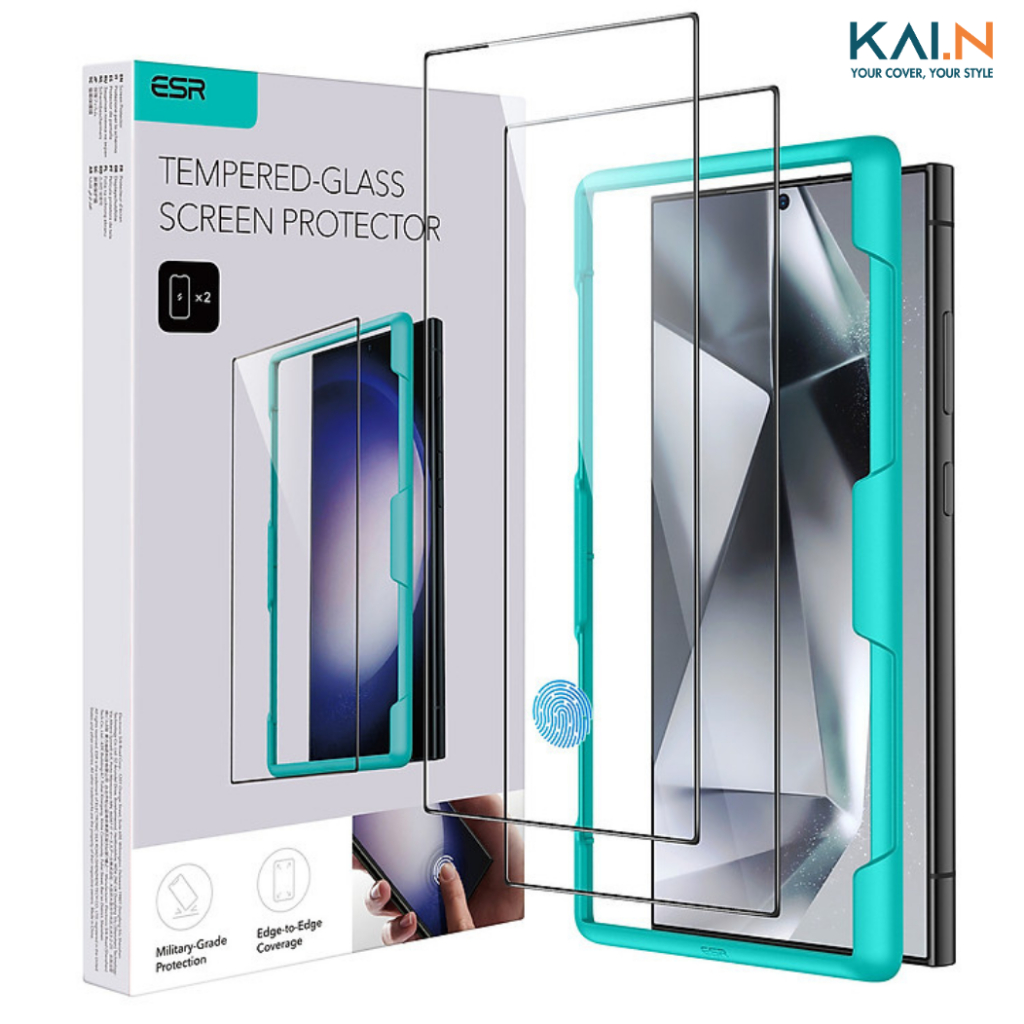 Kai.N ESR Tempered Glass for Samsung Galaxy S24 Ultra, ESR Tempered ...