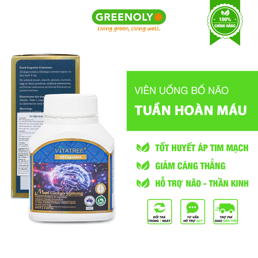 Vitatree Brain Supplement Increases Cerebral Blood Circulation Maxi ...