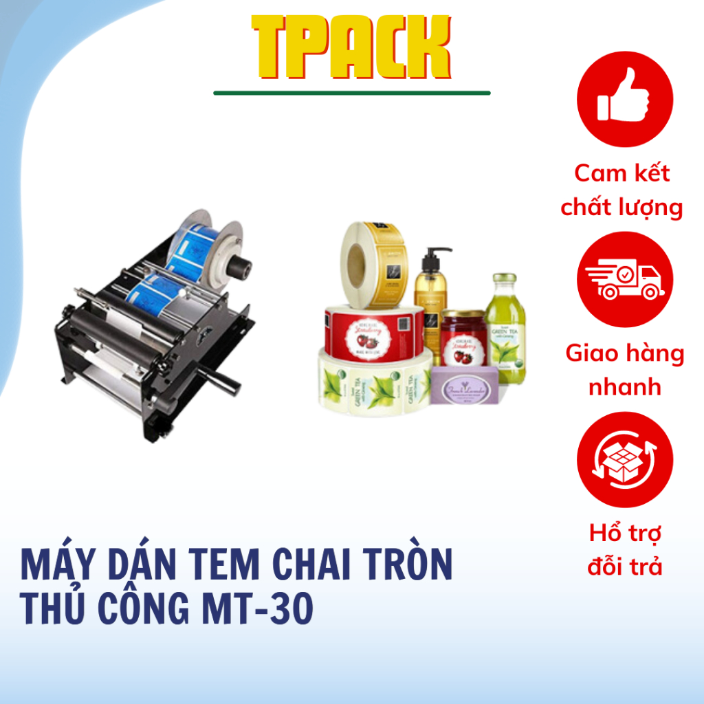 Manual ROUND LABELING MACHINE MT30 TPACK - LABELING FOR ROUND BOTTLES ...