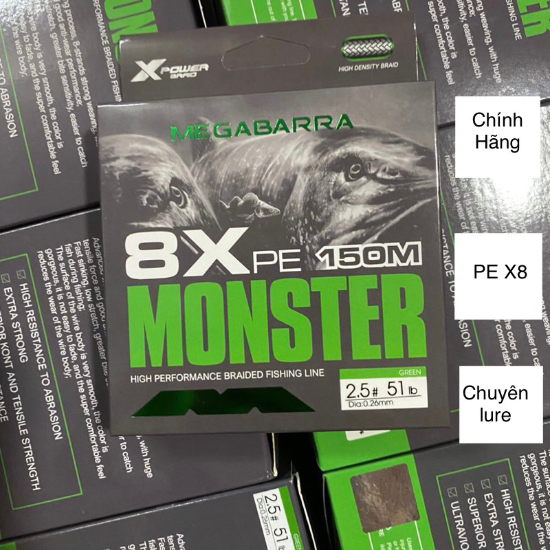 Megabarra MONSTER X8 parachute rope, X8 pe rope specialized in lure ...