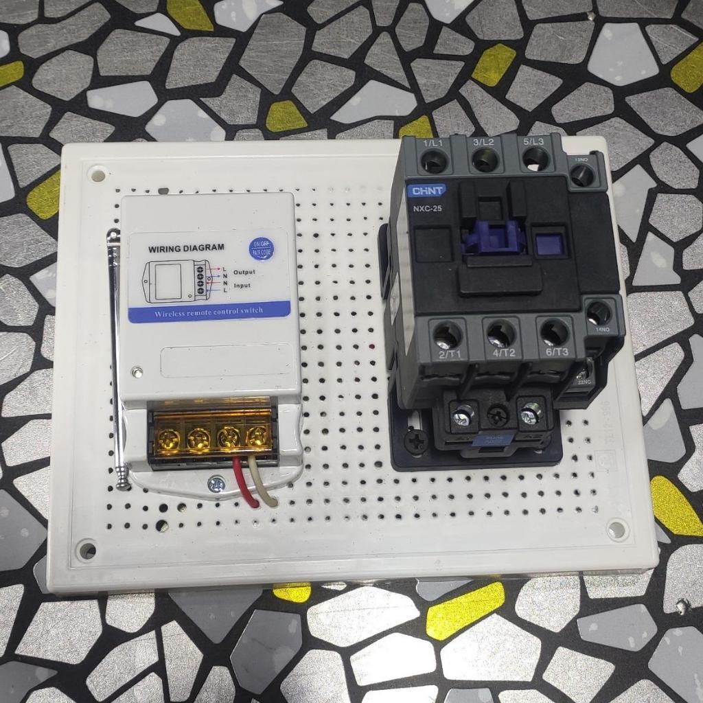 1km/220v remote control switch set + start from contactor 25A 220V ...