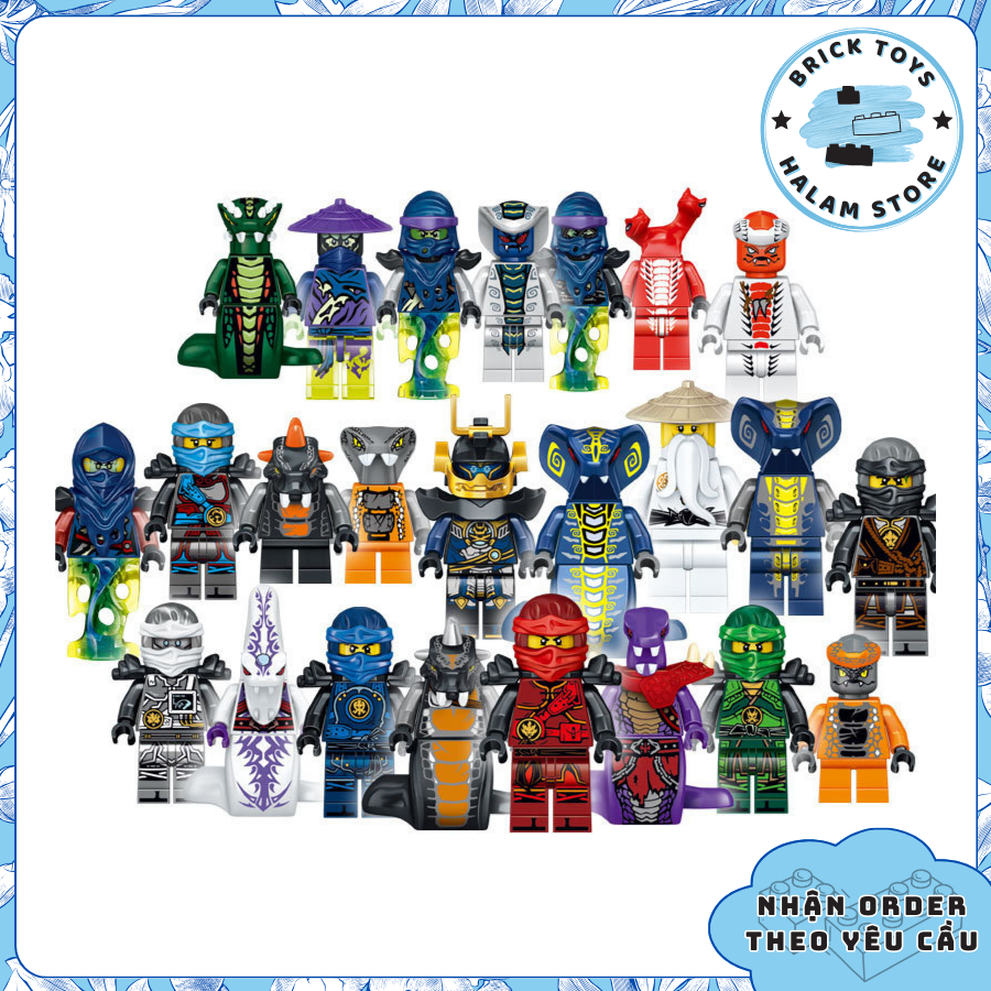 Combo assembly toy of 24 Ninjago season 7 characters, Ghost soldiers ...