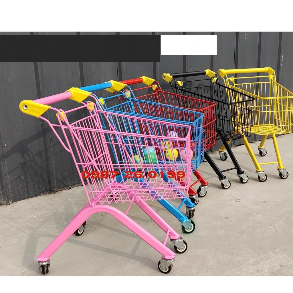 Children's supermarket cart - Baby supermarket cart (Full set of 8 ...