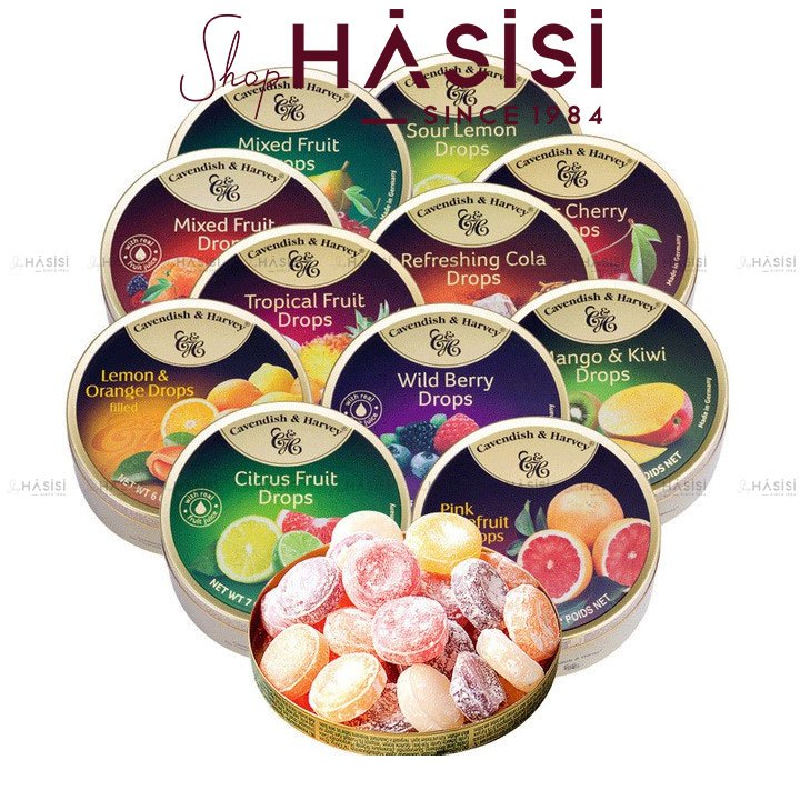 Cavendish & HARVEY German Fruit Lollipops 175g*200g (Flavors) | Shopee ...