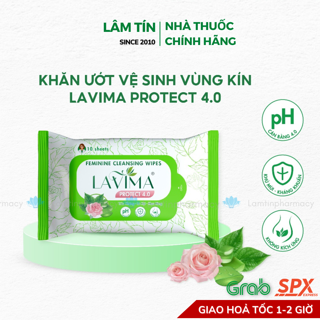 LAVIMA Protect 4.0 gynecological wet wipes for private areas help keep ...