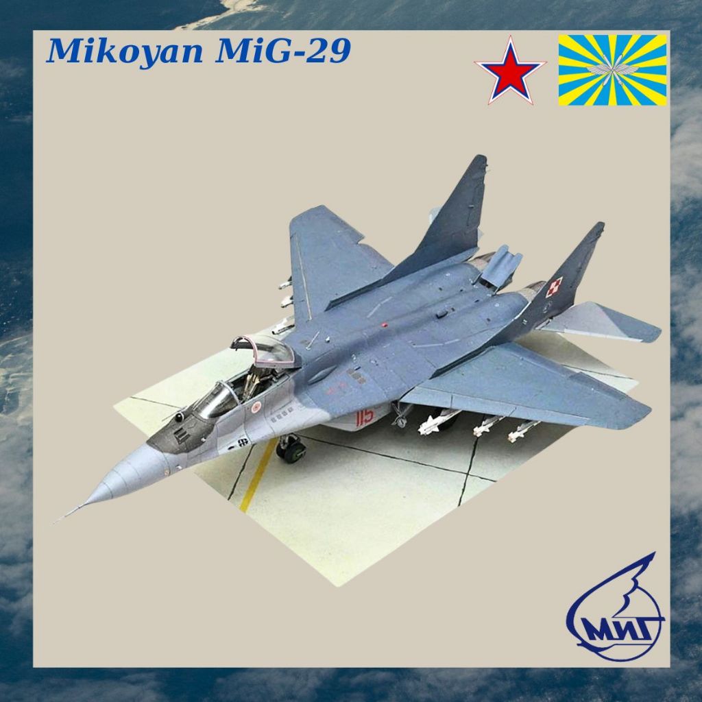 Mikoyan MiG-29 jet fighter paper model | Shopee Malaysia