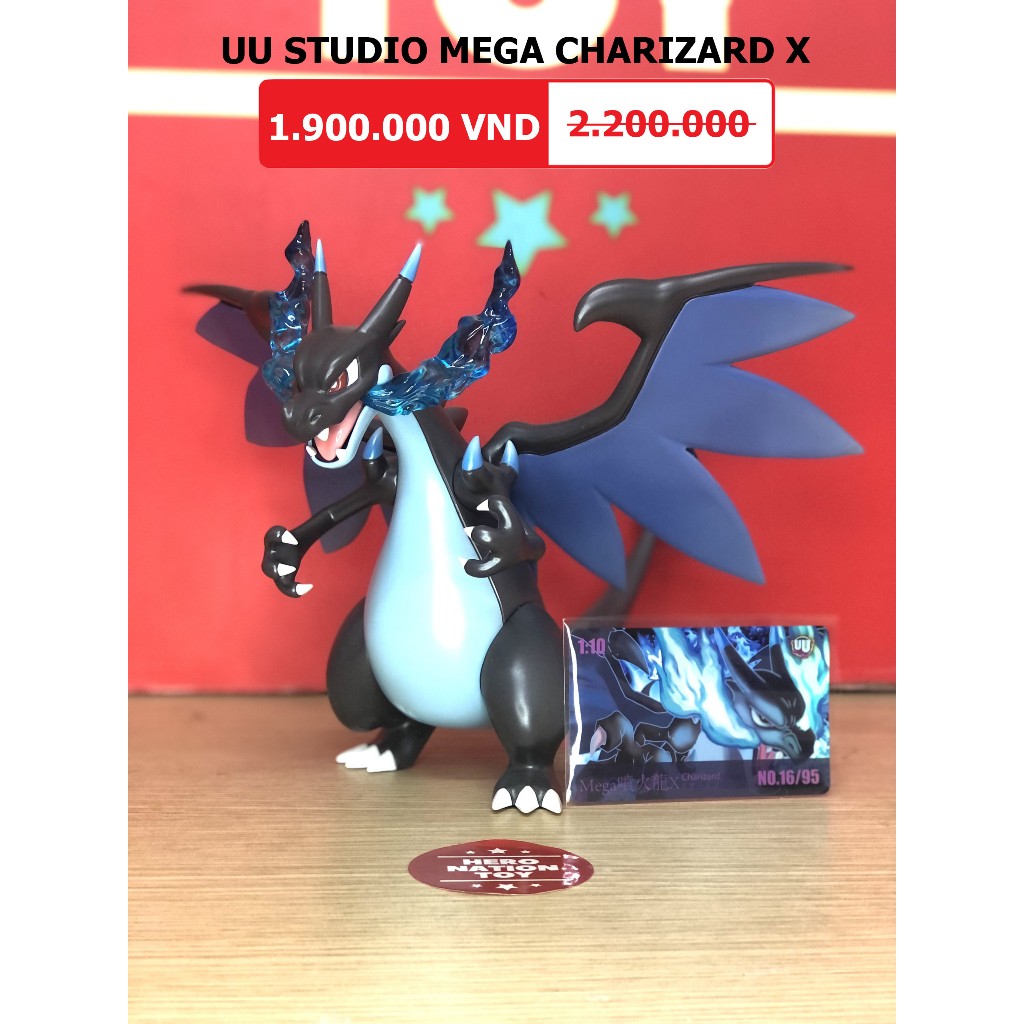 Pokemon Scale World 1/10 UU Studio Model - Mega Charizard X | Shopee ...