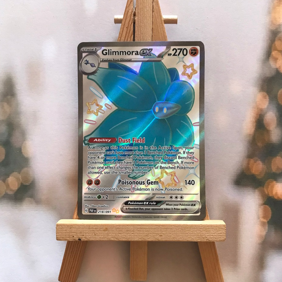 Pokemon Glimmora ex 218/091 picture card - Shiny Ultra Rare English ...