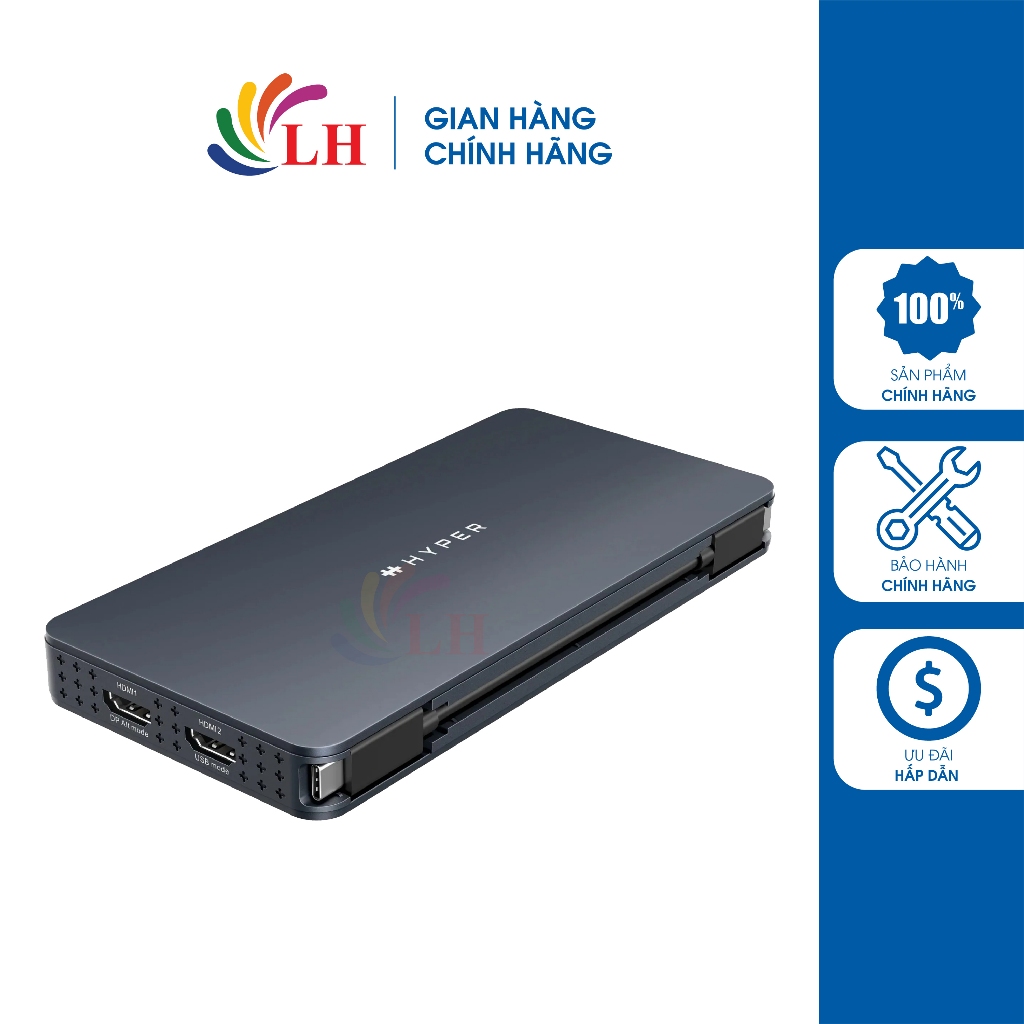 Hyperdrive Next 10-in-1 USB-C Business Class HD7001GL conversion port ...