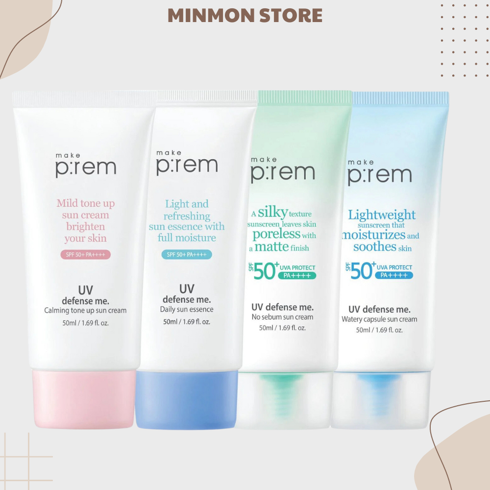 Make Prem UV Sun Cream Make P: Rem SPF 50+ PA++ + Physical Sunscreen ...