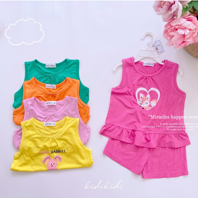 Kidikidi girls' cold elastic ruffle three-hole set - DB64 | Shopee Malaysia