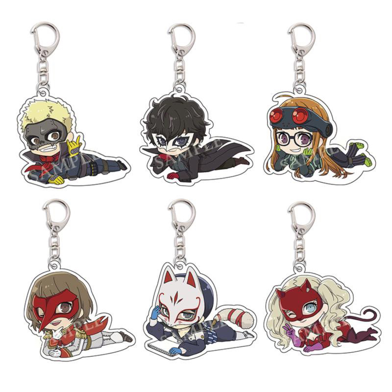 Persona 5 Key Chain: The Animation Printed chibi mica anime Cute ...