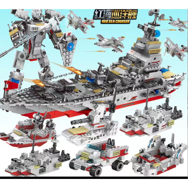 Assembling Model of Robot Battleship Plane Tank | Shopee Malaysia