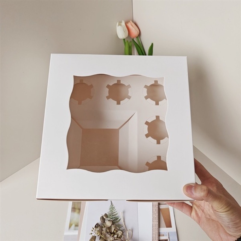 6 In 1 Cupcake Box 5 Cupcake 1 Cake Shopee Malaysia