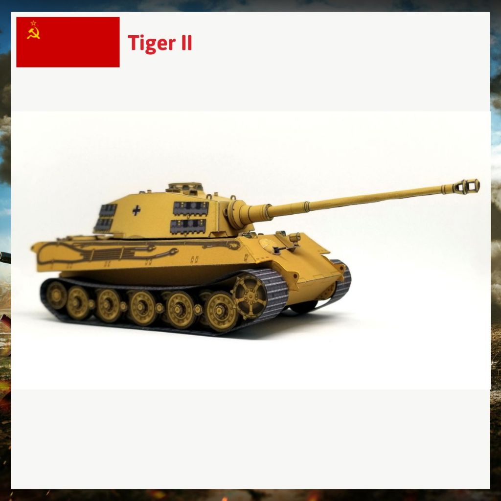 Paper Model of Heavy Tank of the German Army Tiger II | Shopee Malaysia
