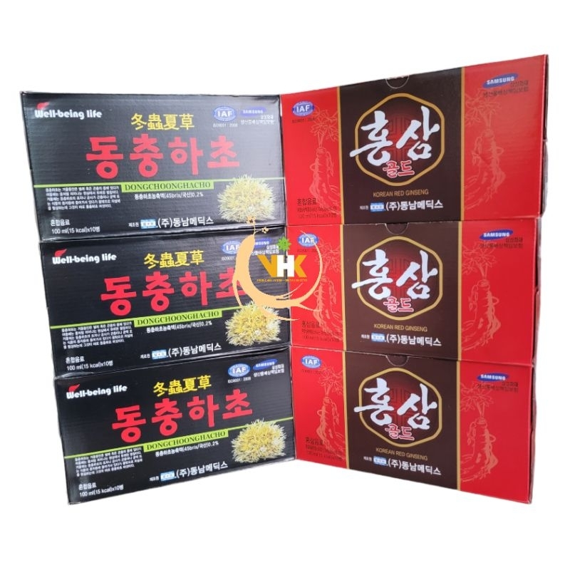 (Shipping Province) Korean Red Ginseng / Cordyceps Water Box Of 10 ...