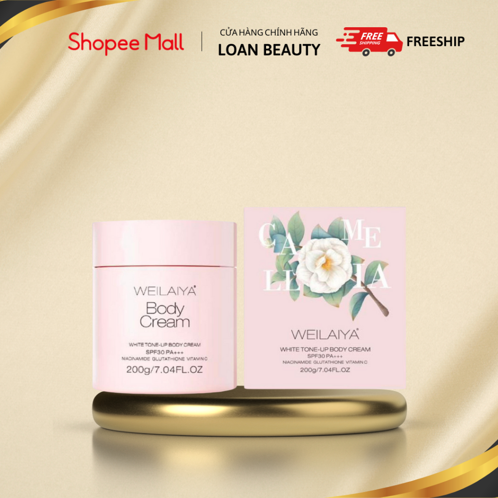 Weilaiya Body Cream White Tone-Up Body Cream SPF30 PA+++ 200ml | Shopee ...