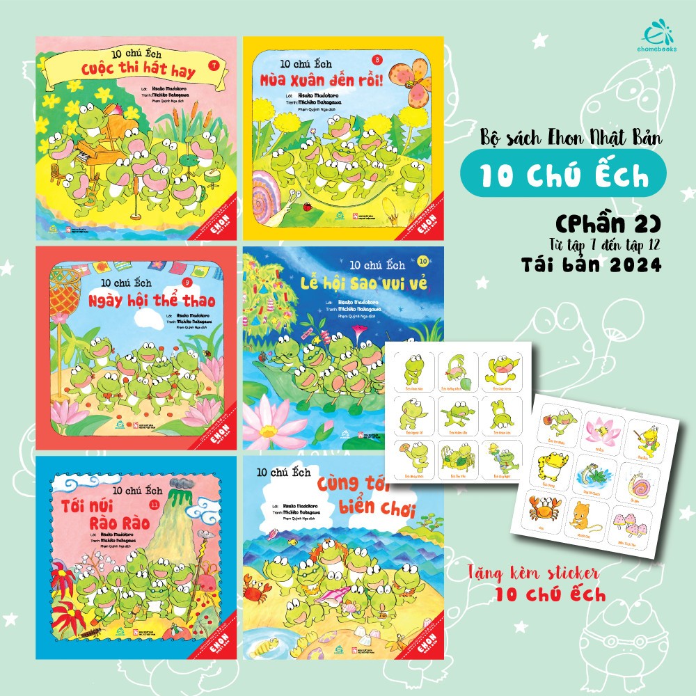 Japanese Ehon Combo Book 10 Frogs Part 2 - TB 2024 (Episodes 7 - 12 ...
