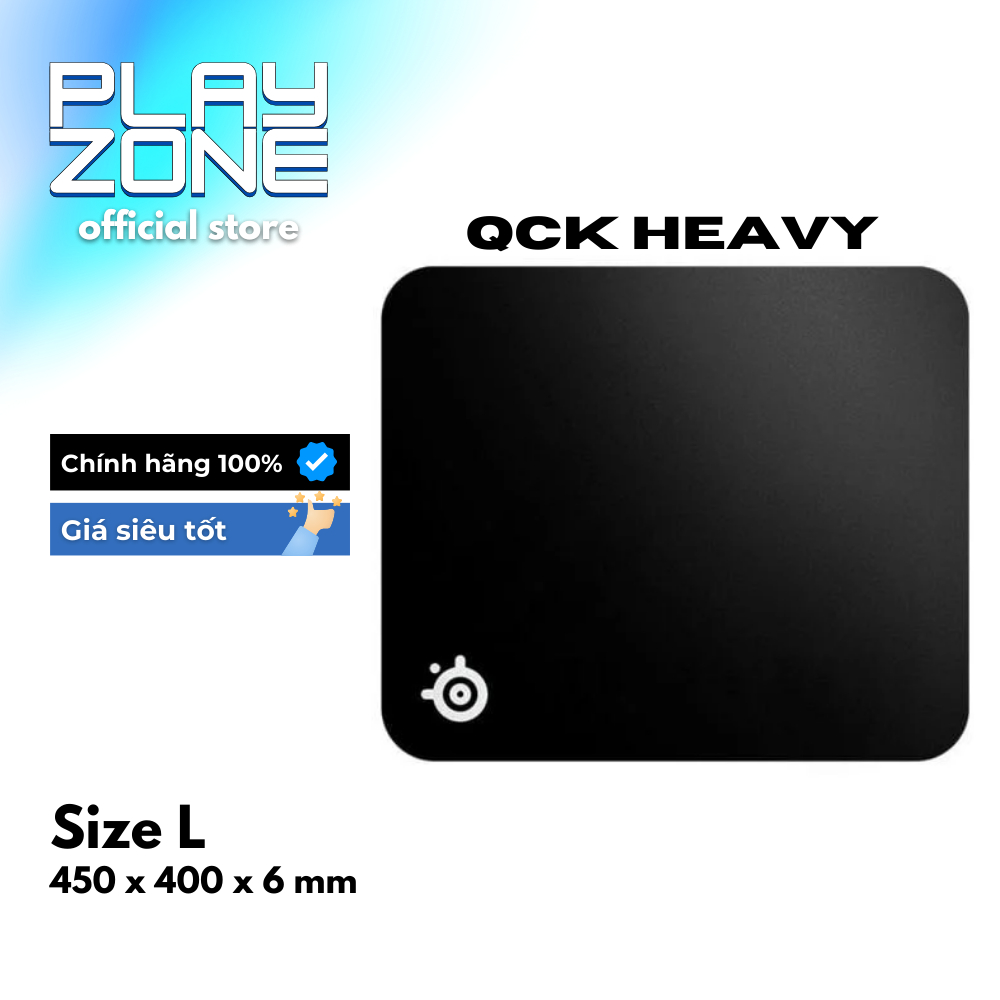 [100% Genuine] SteelSeries QCK Heavy Mouse Pad Size L (450 x 400 x 5 mm ...