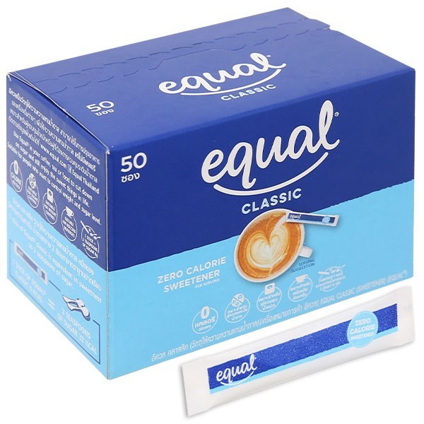 Equal Classic diet sugar box 50g (50 packs x 1g) | Shopee Malaysia