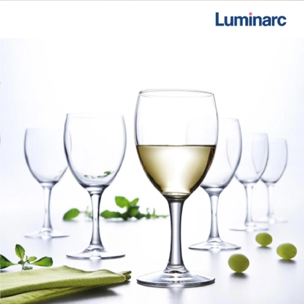 Luminarc Elegance wine glass set of 6 pieces 13735 - 25cl | Shopee Malaysia