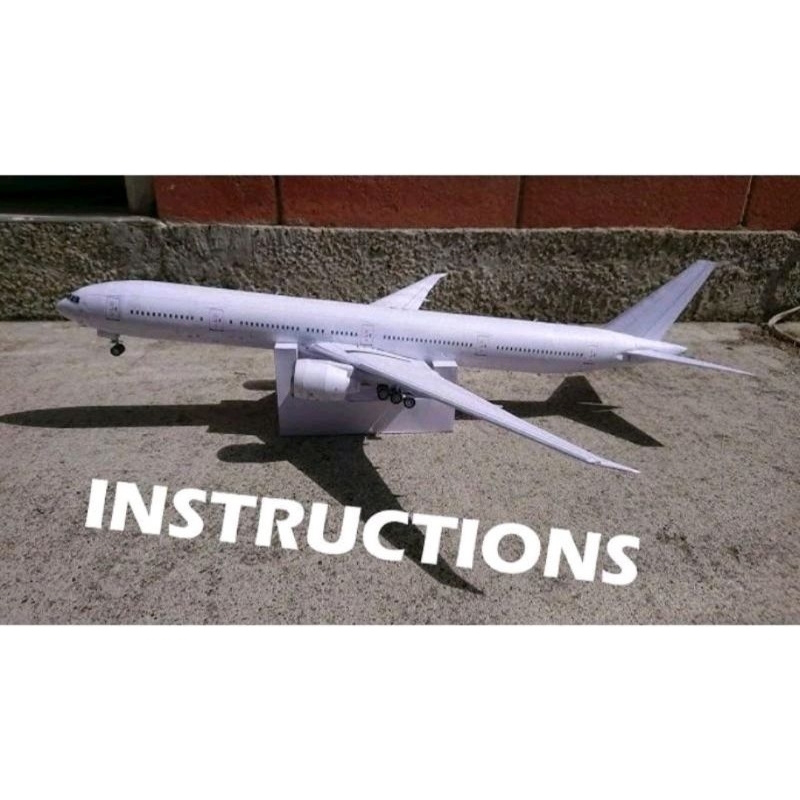 Boeing 787 airplane paper model, 1:120 scale, self-collage. | Shopee ...