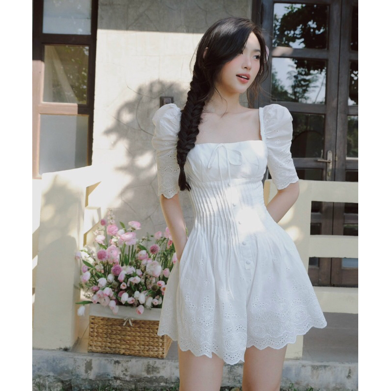 (High Quality standard product) Jumpsuit fake lace dress with 2 layers ...