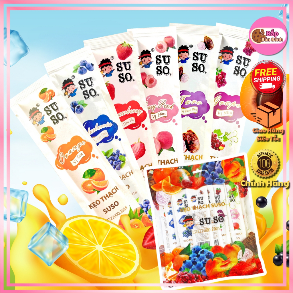 [New Date] Suso Jelly Candy Bars 800g (Bag of 24 Bars) | Shopee Malaysia