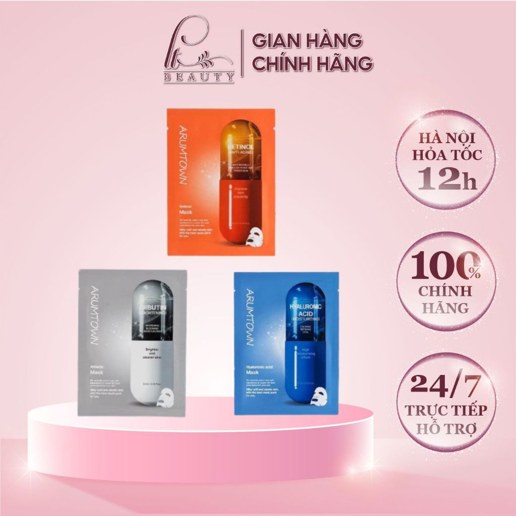 Korean Arumtown Moisturizing Brightening Mask (25g) | Shopee Malaysia