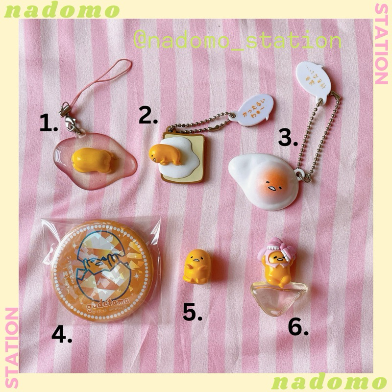 Sanrio Gudetama badge keychain made in Japan | Shopee Malaysia