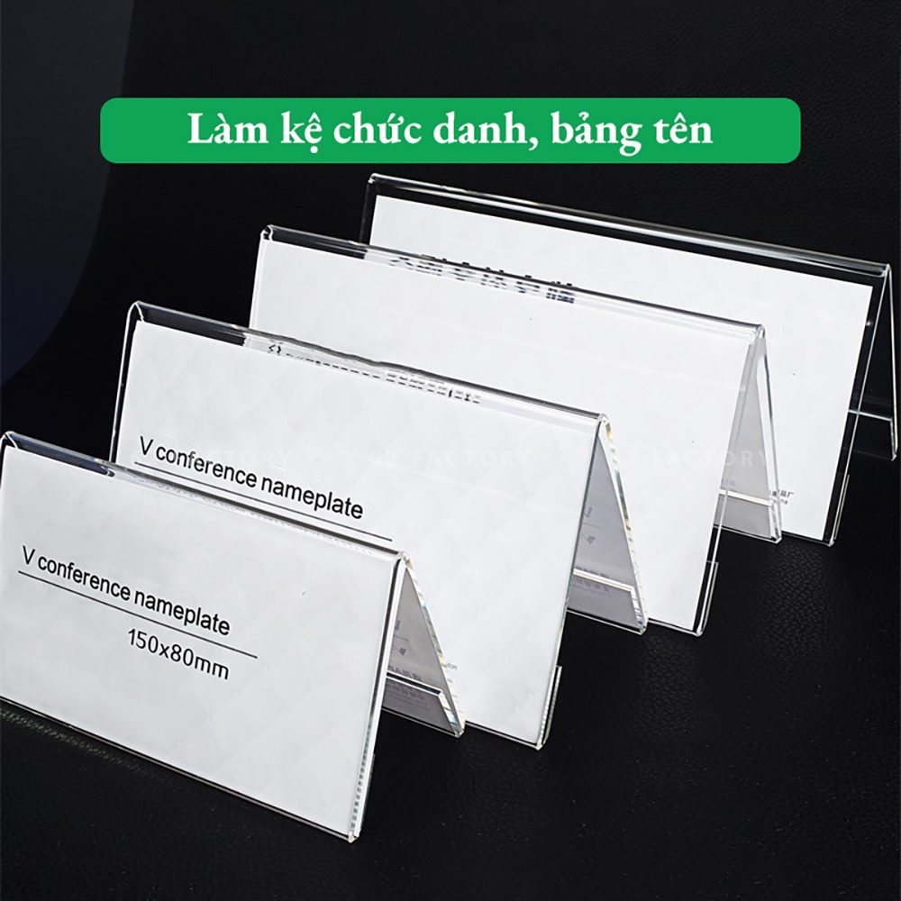 Md8550, A-shaped Mica menu shelf for table, Mica title shelf ...