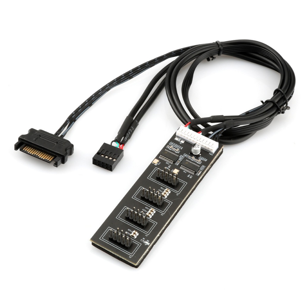 Usb 2.0 - 9PIN 1 to 4 port splitter circuit (With auxiliary power ...