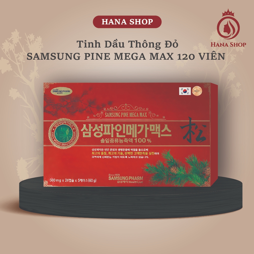 Samsung Pine Mega Max Red Pine Essential Oil Box Of 120 Cardiovascular ...