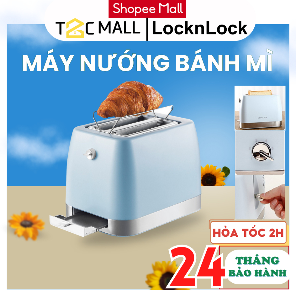 Locknlock Toaster Warming Toaster EJB221BLU Lock&Lock - T2Cmall ...