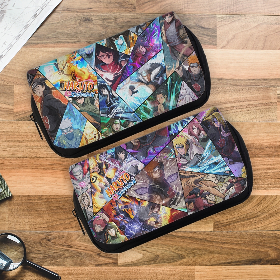 Naruto-shaped pen box, Unique Multi-Purpose Double-Layer Fabric Pen Bag ...