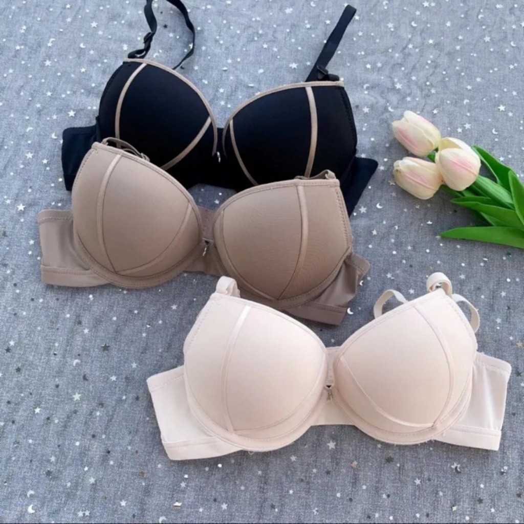 Copa Women's Bra with Round Underwire and Double Foam Super Push Up and ...