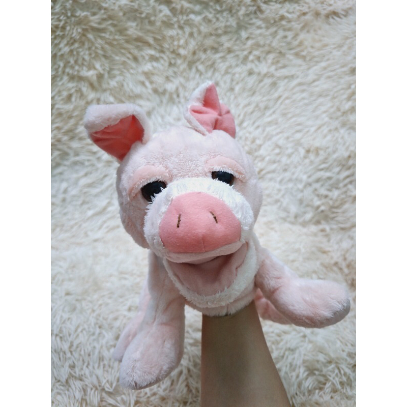 The Pig'S Hand Puppet Is Like Really Making A Baby Noise | Shopee Malaysia