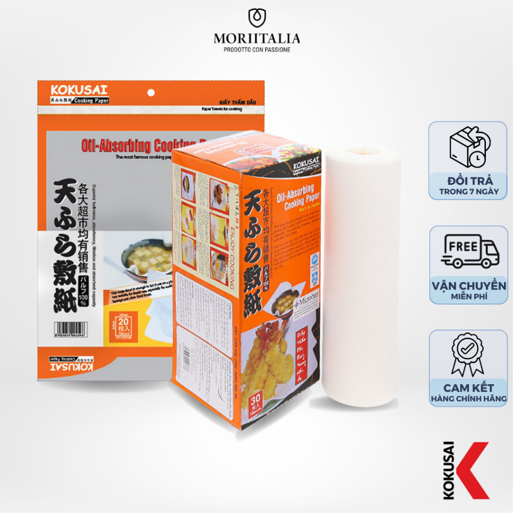 Kokusai Convenient Moriitalia Oil Absorbent Paper - Food Safety ...