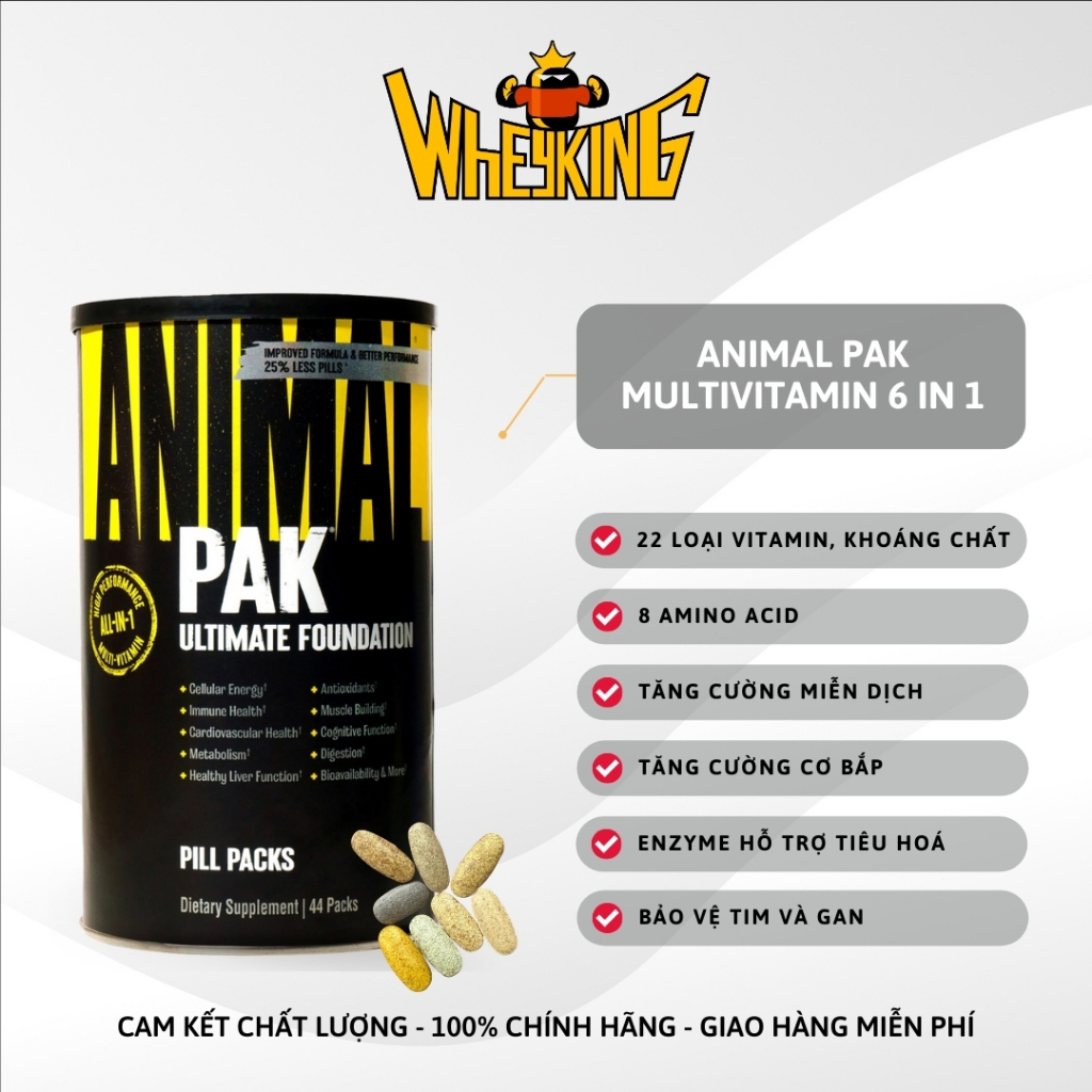 Animal Pak multivitamin tablets, multivitamins, minerals | Shopee Malaysia