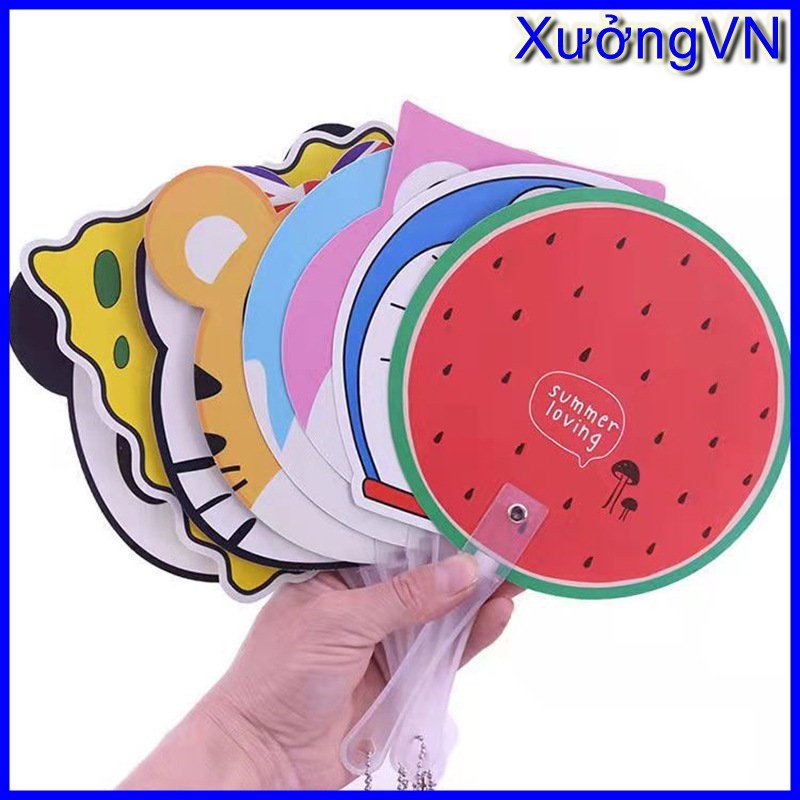 Handheld fan with many cute shapes for children, super cute... | Shopee ...