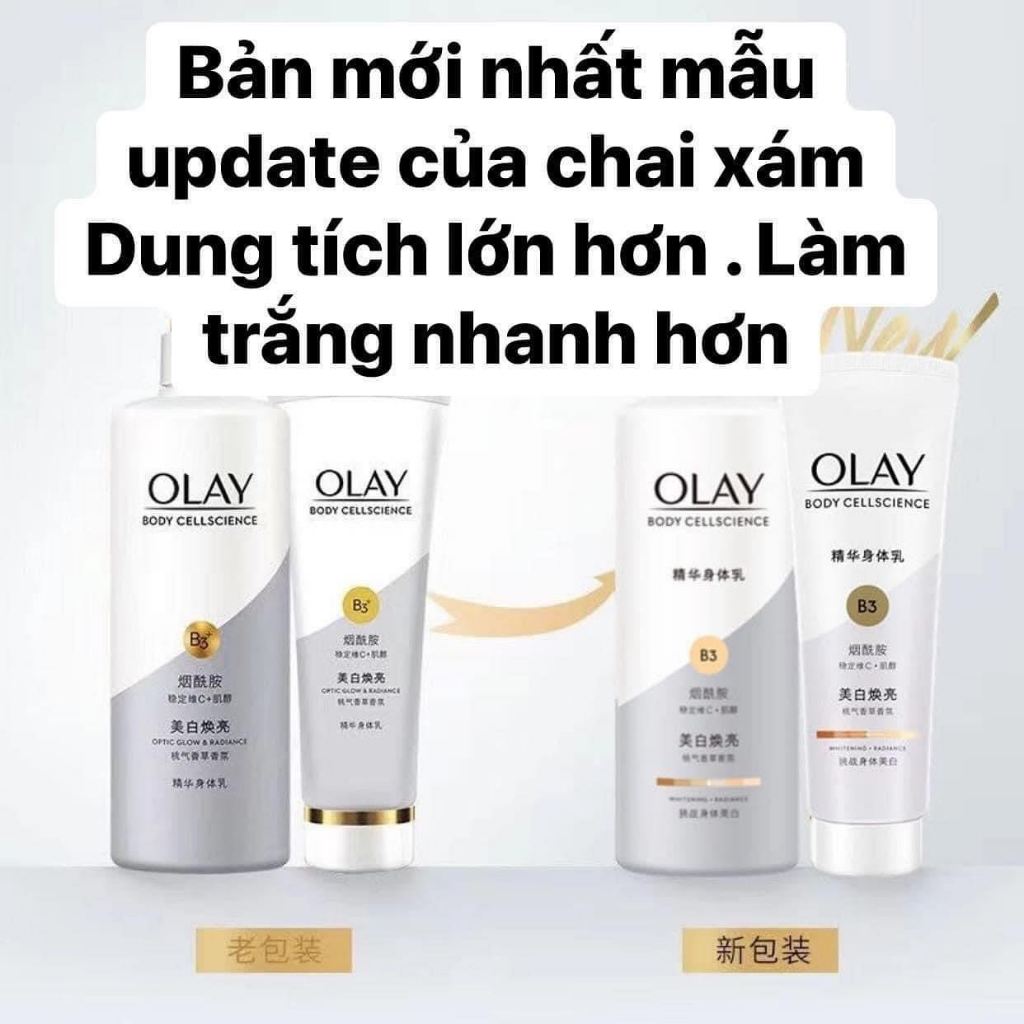 Olay Body Cellscience B3 + Body Lotion Whitening + Radiance Brightens ...