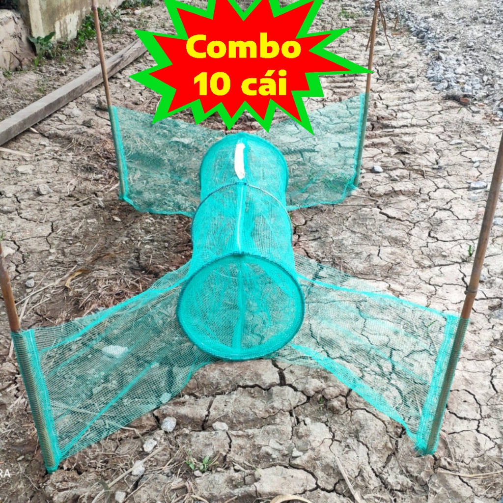 Combo of 10 large multi-purpose traps for catching frogs, crabs, eels ...