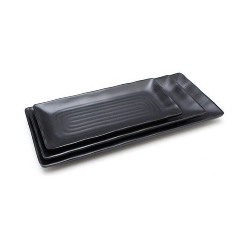 Matte Black Melamine Rectangular Disc (With Real Photo) | Shopee Malaysia