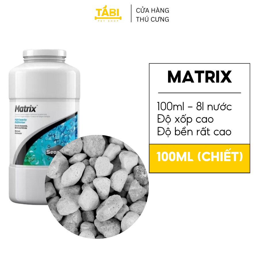 Seachem MATRIX Filter Stone 100ML - Excellent Microbial Filter Stone ...