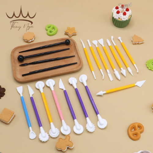 Set Of 8 Tools 16 Gumpaste Shaping Details, Clay, Clay | Shopee Malaysia