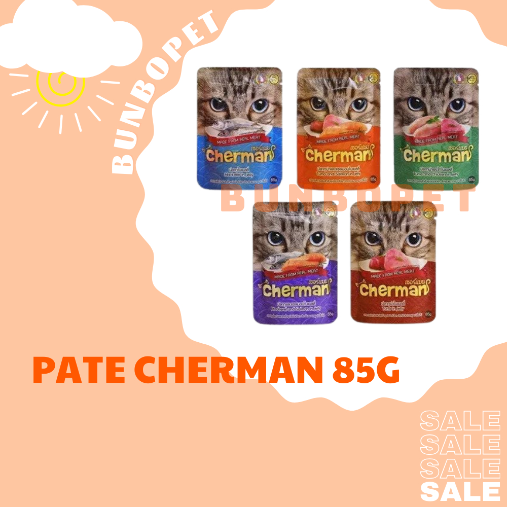 Cherman Cat Pate 85g Pack - Jelly Cat Pate Made in Thailand | Shopee ...