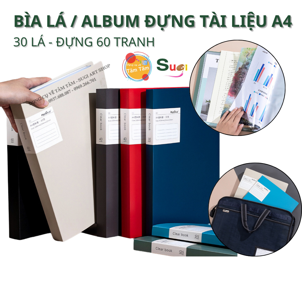 [ Tam TAM ] Leaf cover for A4 documents, A4 paper Album, 30 leaves ...