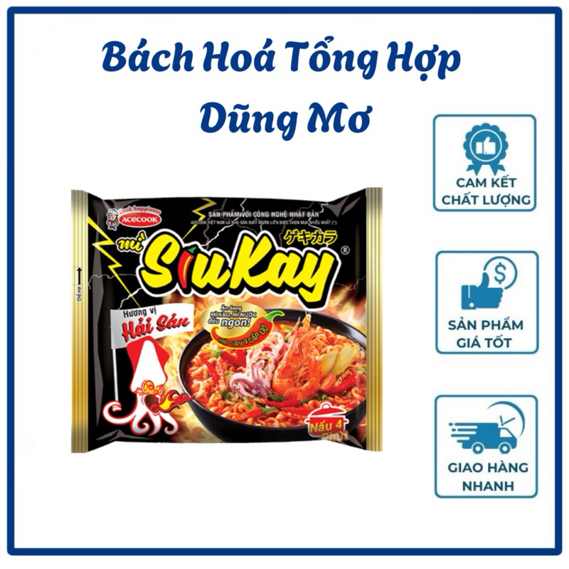 Seafood Siukay Noodles 1 Pack And 3 Packs Of Siu Kay Noodles 128g ...